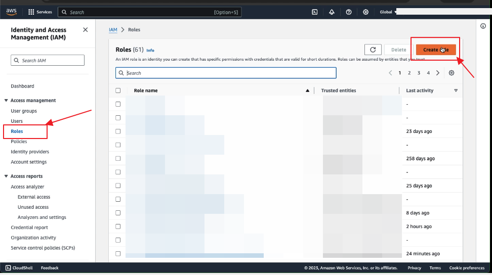 Creating Role ARN for Amazon Kinesis Data Firehose to Amazon S3 Integration