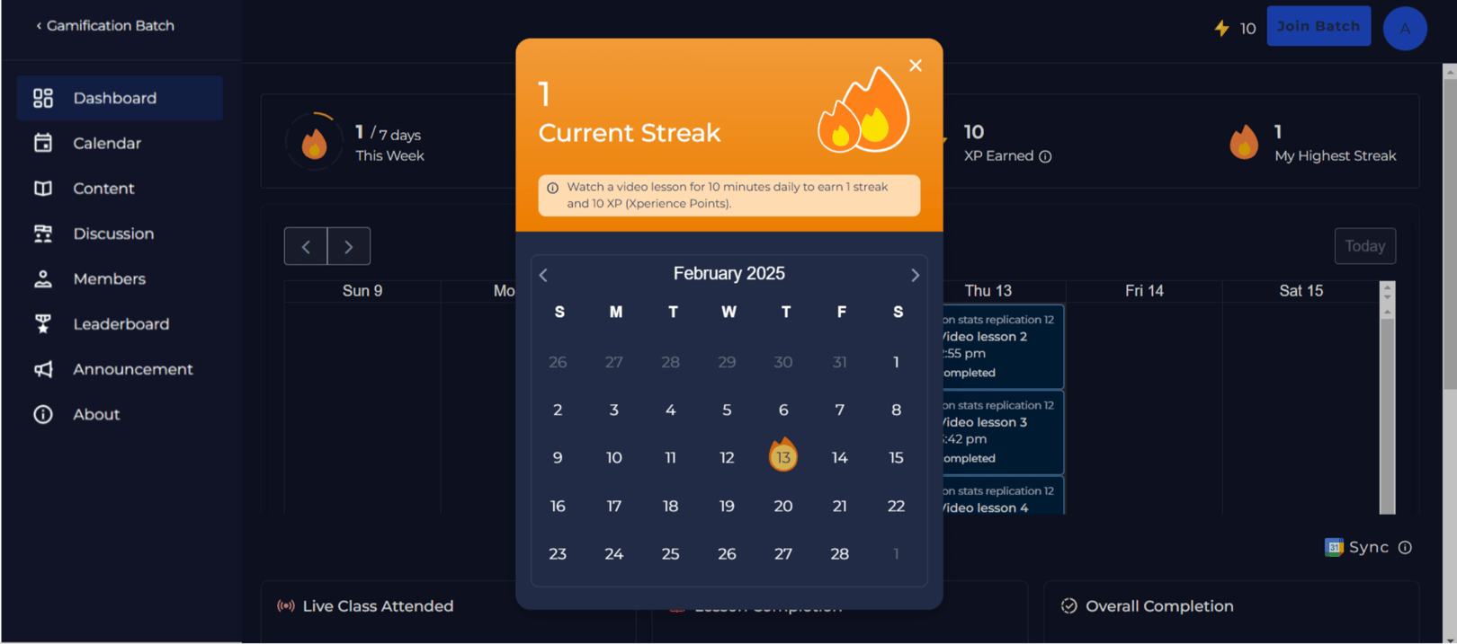 Enable and Use the Gamification Streak Feature in Learnyst