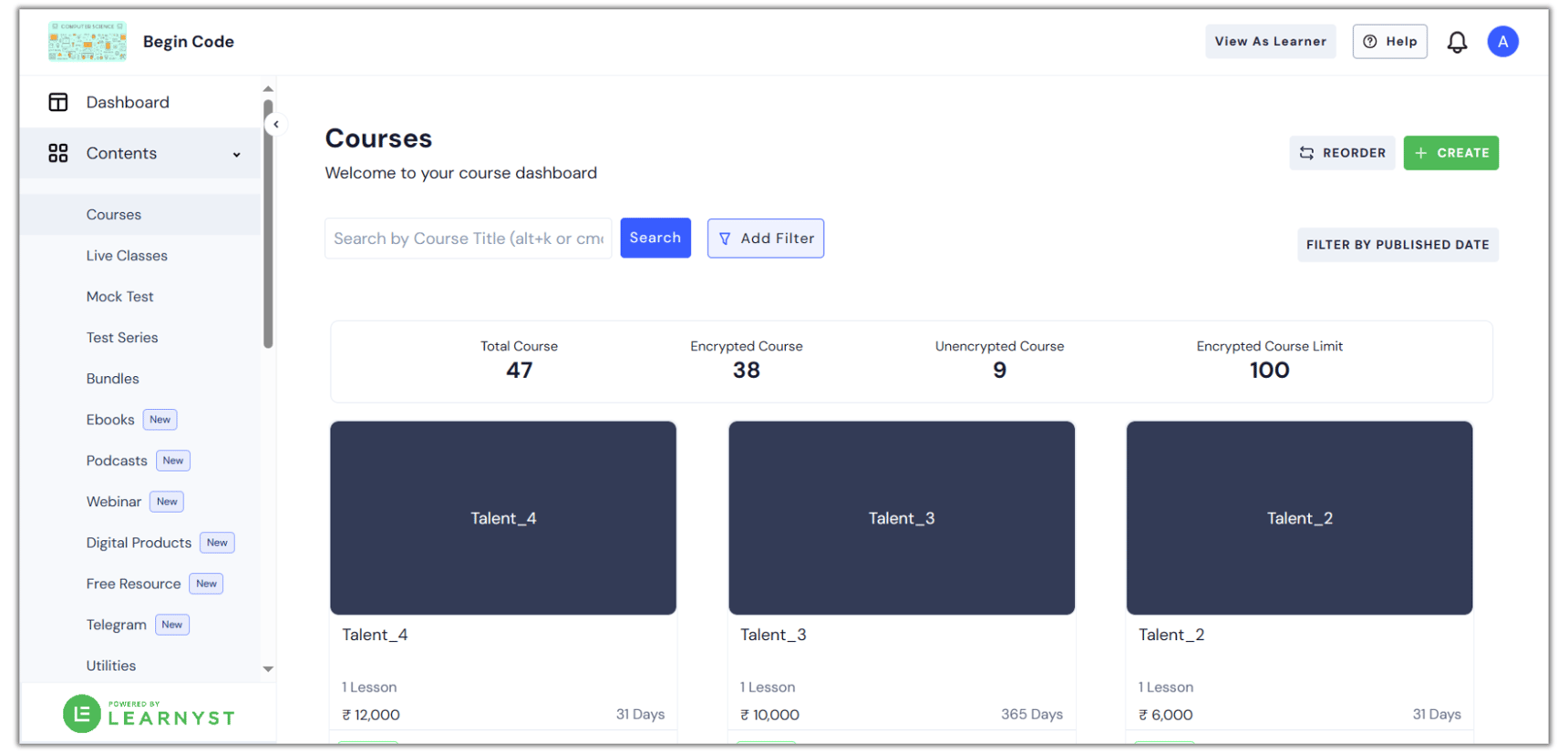 Add new sections to your course