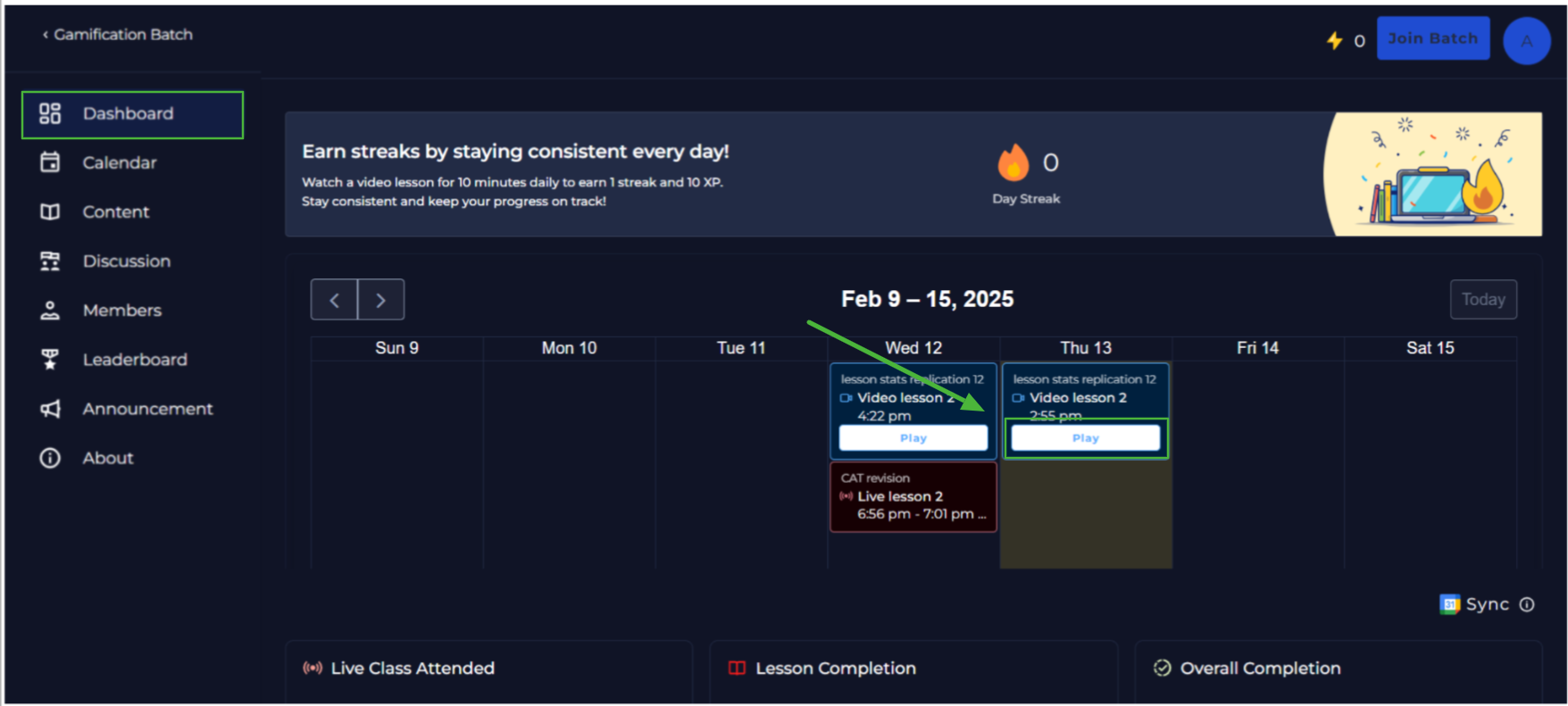 Enable and Use the Gamification Streak Feature in Learnyst