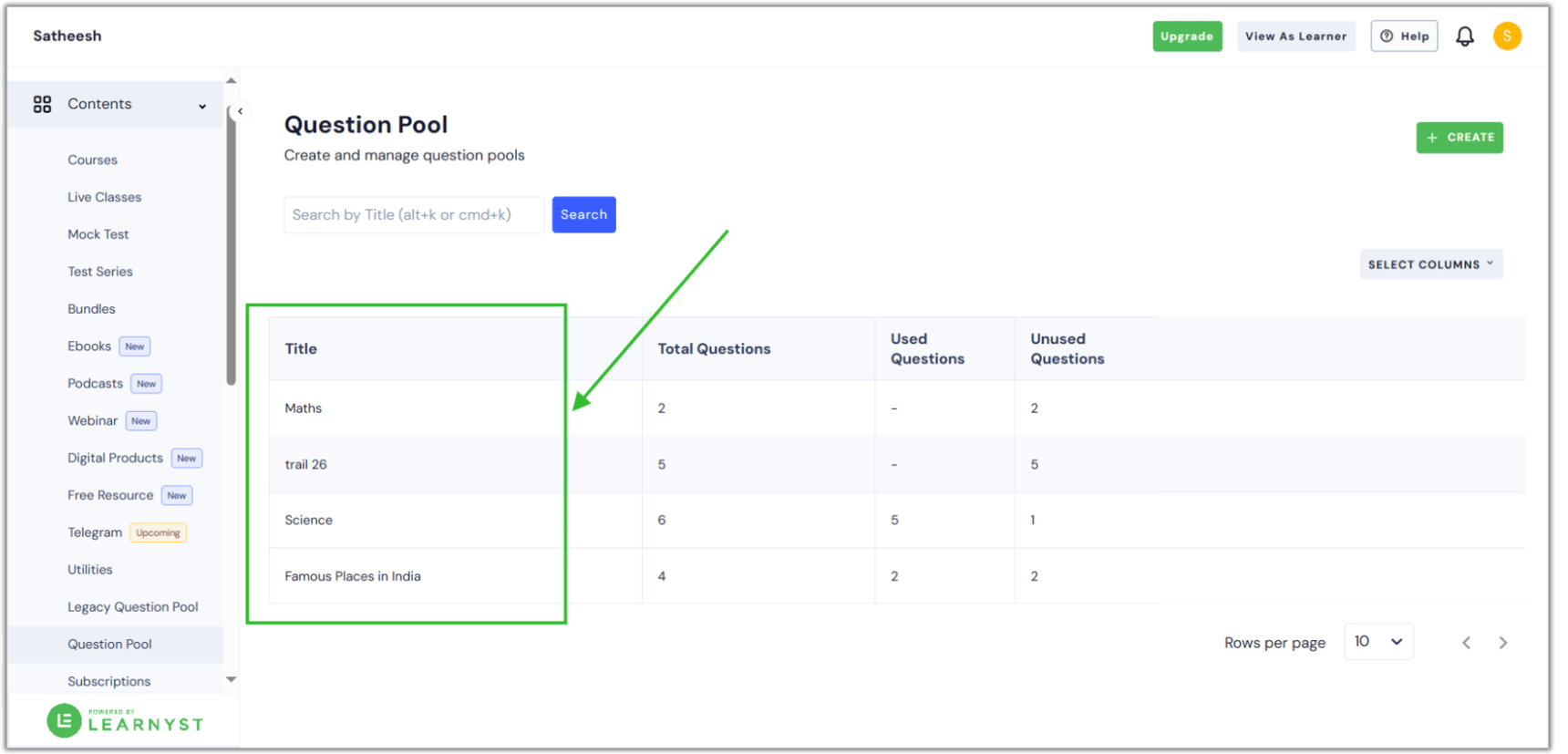 Overview of adding questions to the Question Pool.