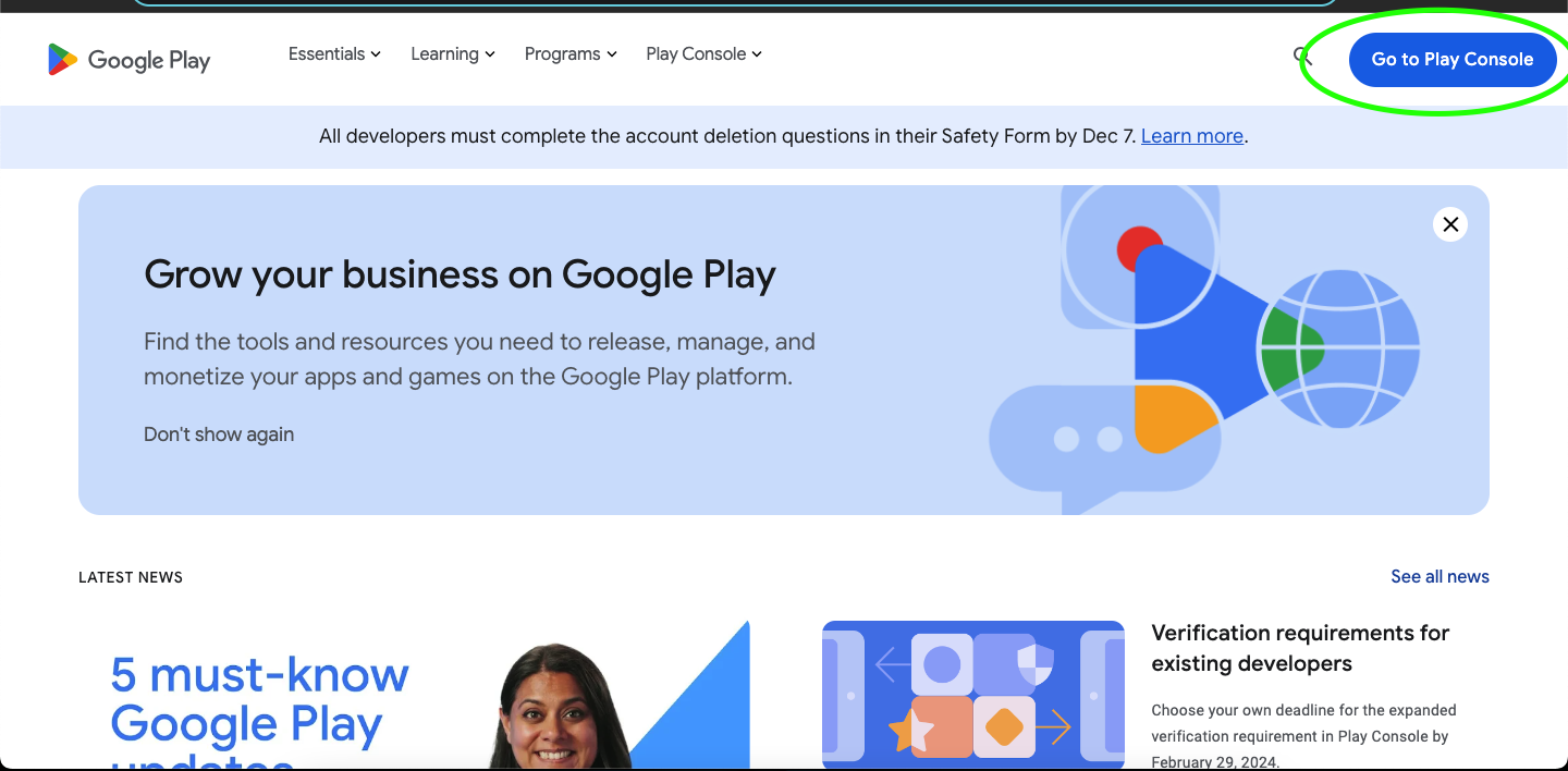 How to update your App to the latest version in Google Play Console.