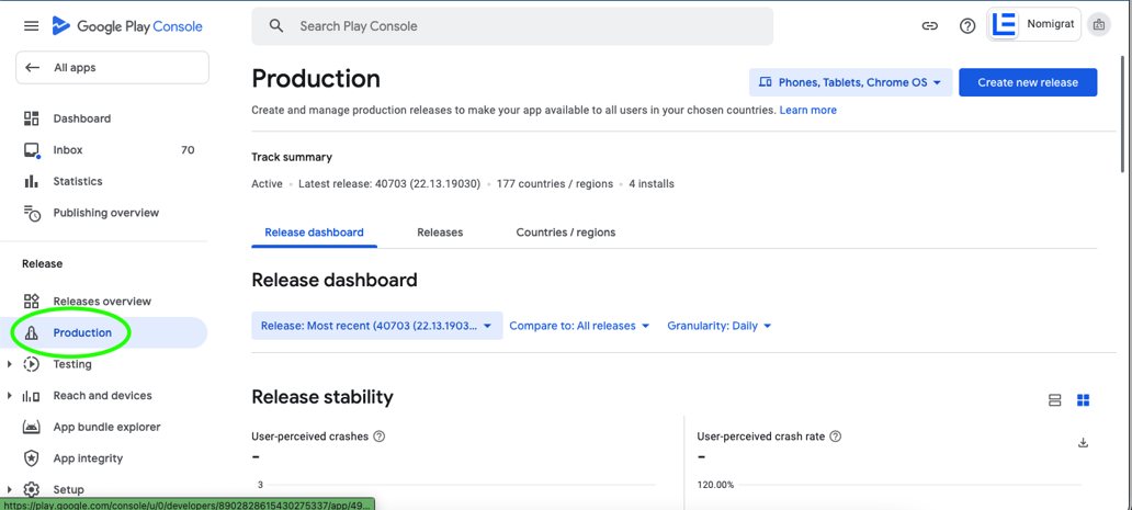 How to update your App to the latest version in Google Play Console.