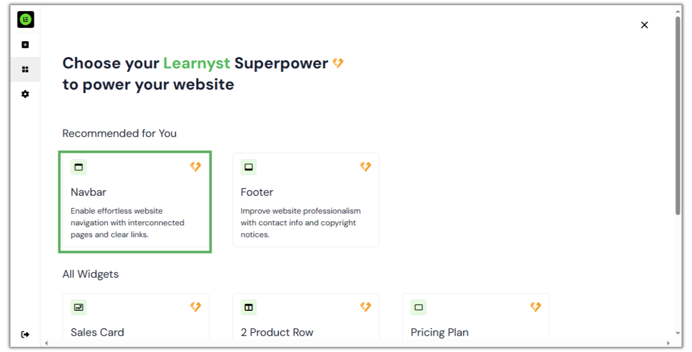 Adding a Navbar to a Website Page