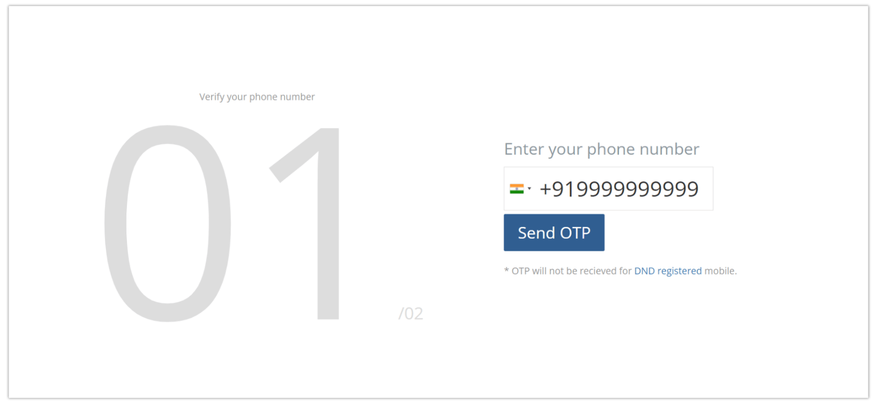 Set OTP for admin/sub admin of your School