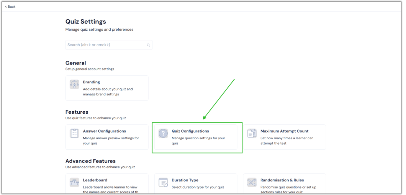 Prevent learners from switching tabs or windows during the test.