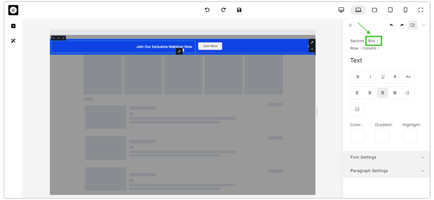 Editing the Sticky Banner CTA using the CTA Builder