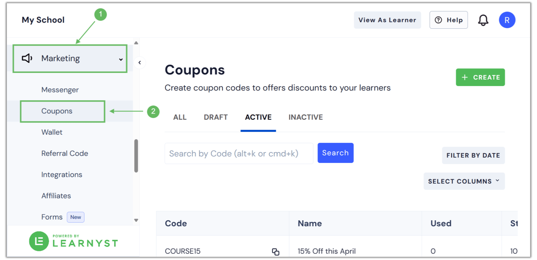 Creating Coupon Codes
