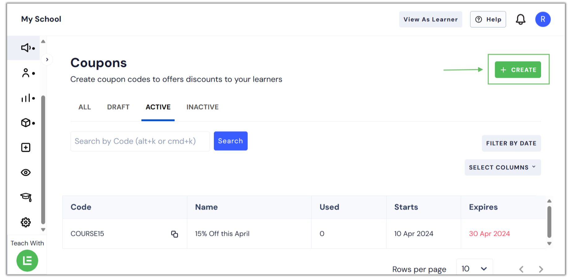 Creating Coupon Codes