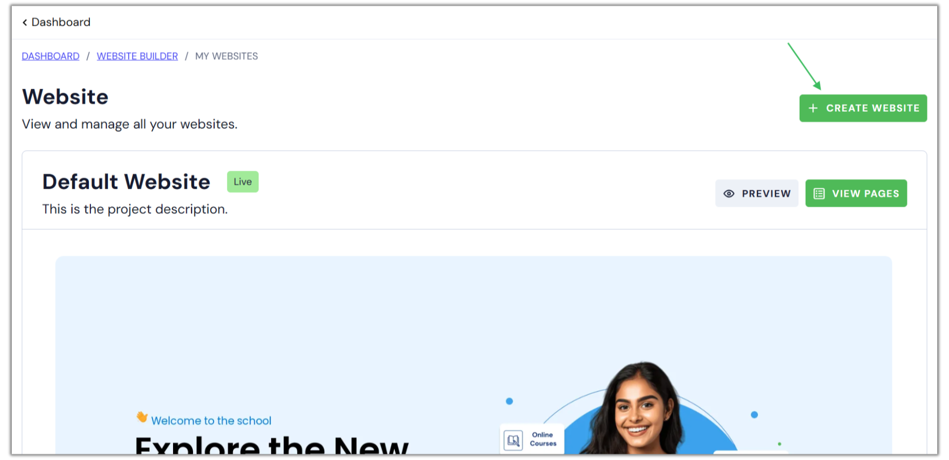 Creating A New Website