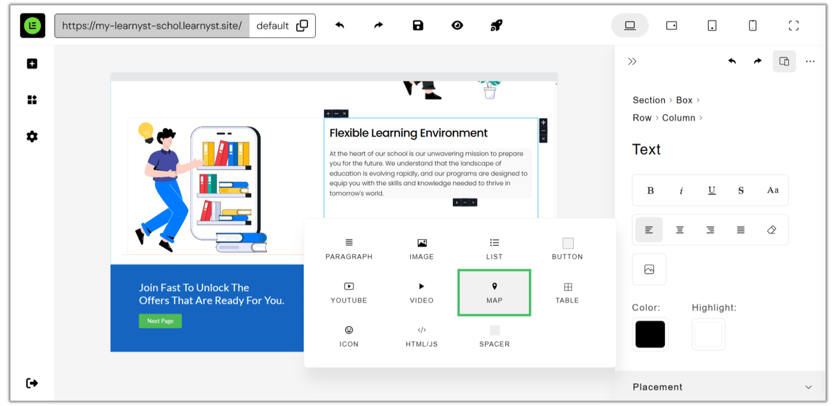 Embed a map into your Website Page