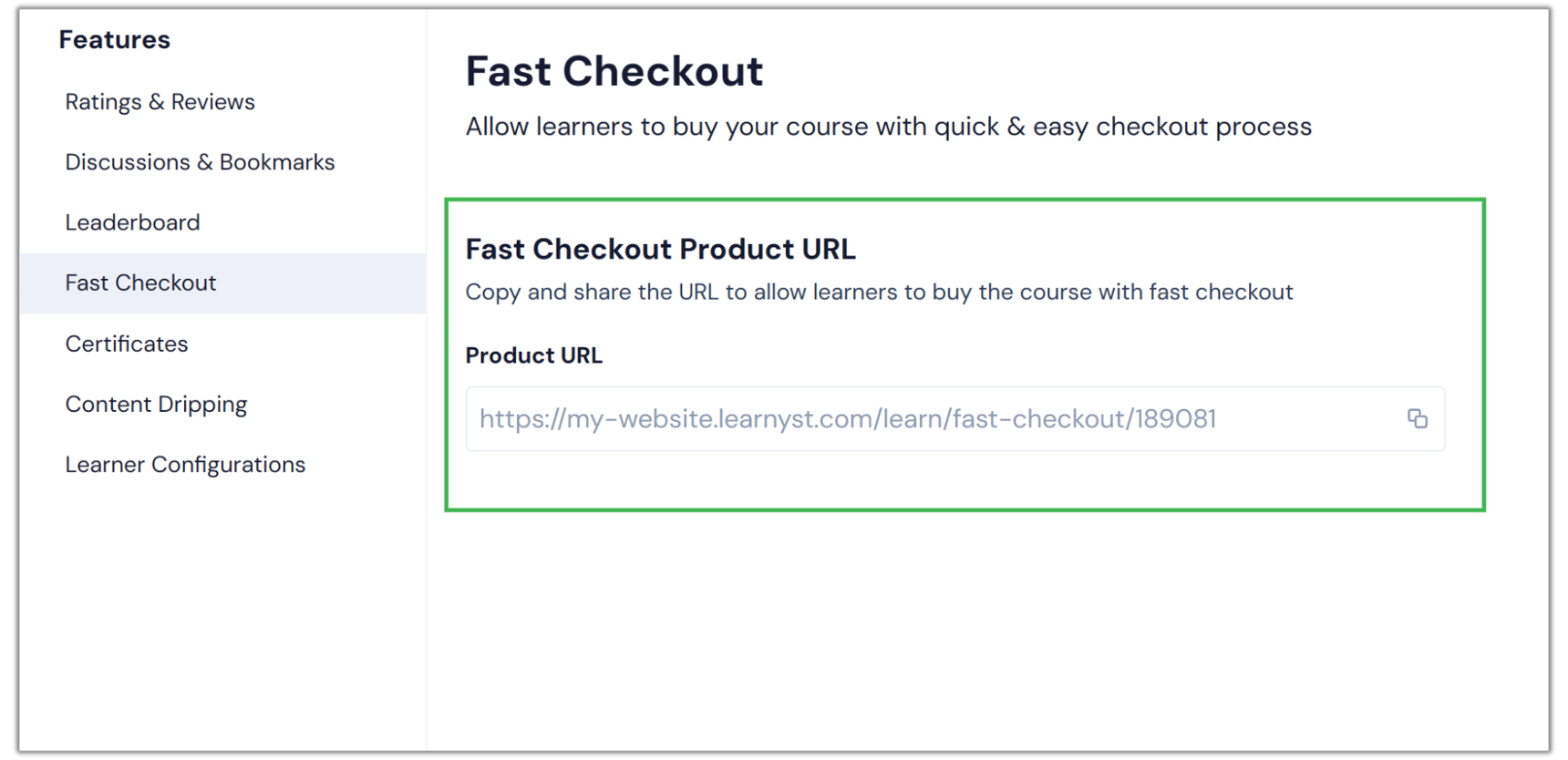 Fast Checkout Process