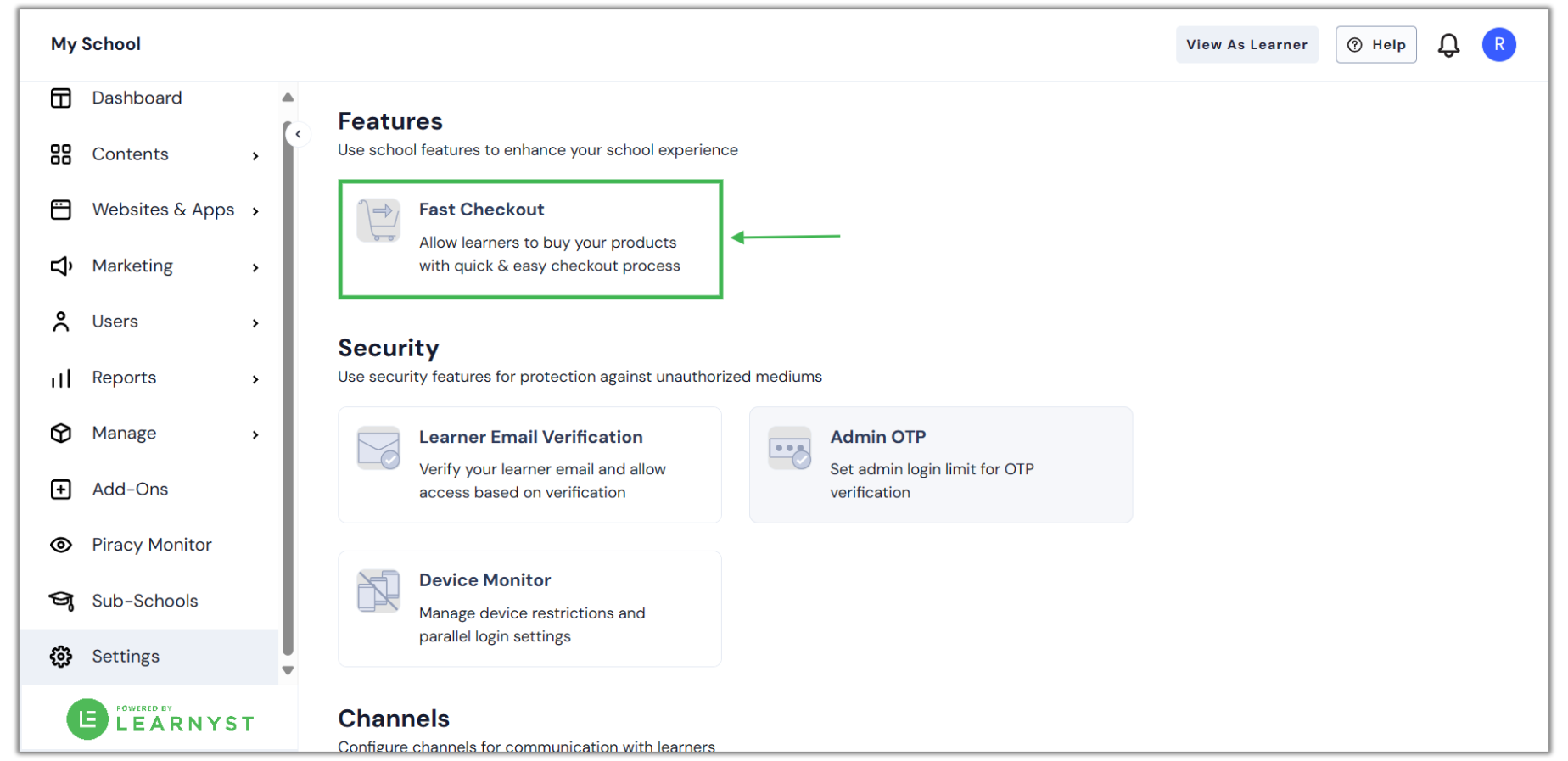 Fast Checkout Process