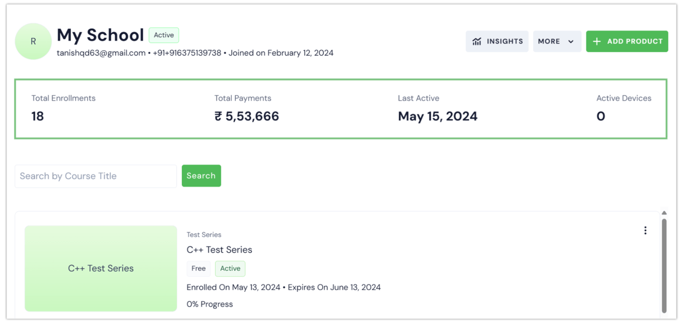 Learner Profile Overview