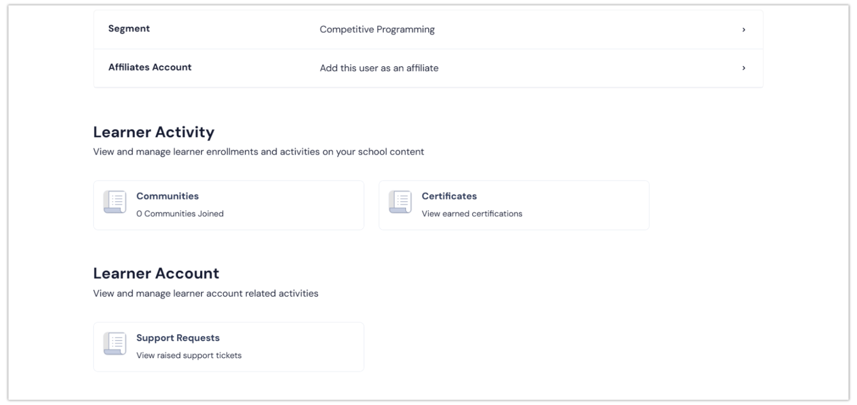 Learner Profile Overview