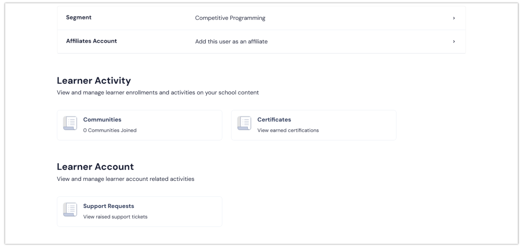 Learner Profile Overview