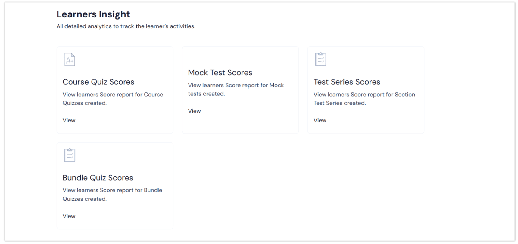 Learner Profile Overview