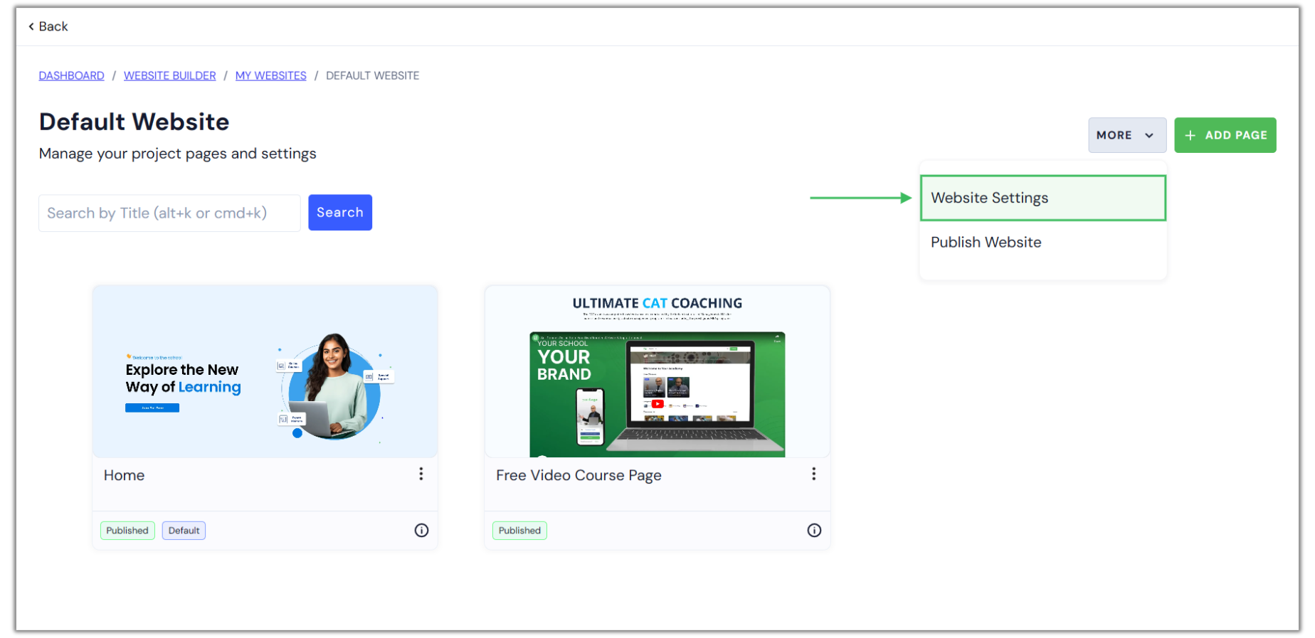 Website Builder Overview