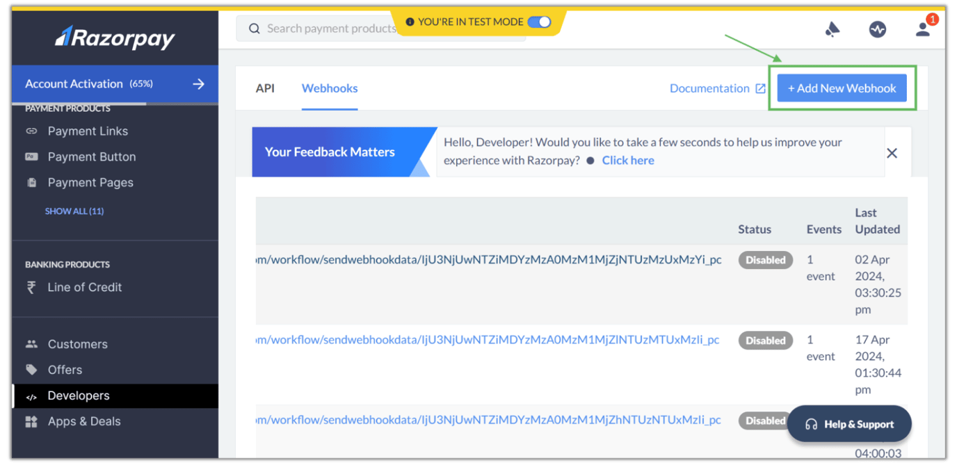 Integrate Learnyst with Razorpay