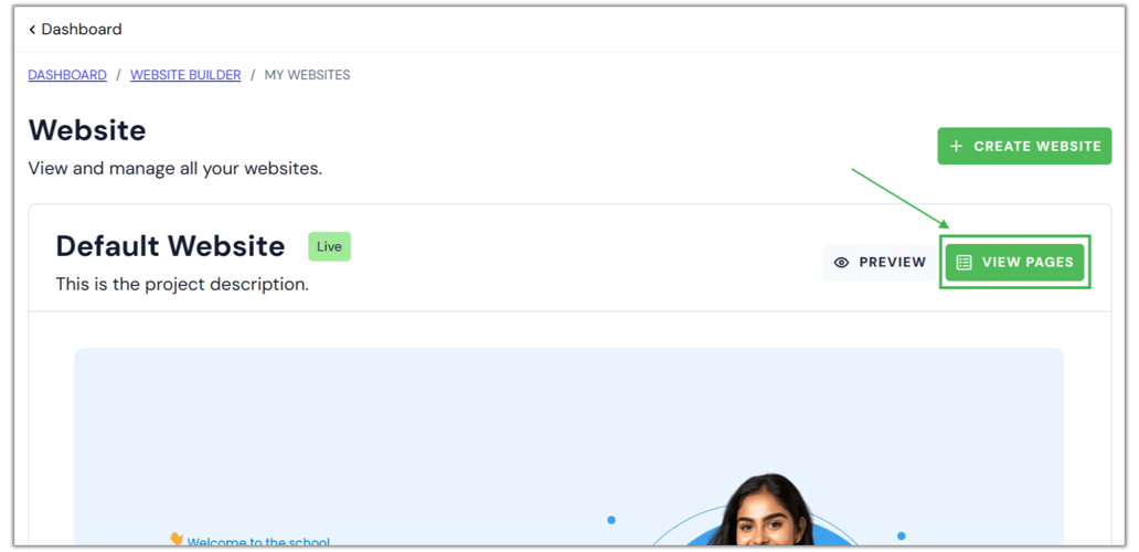 Website Page Template Overview