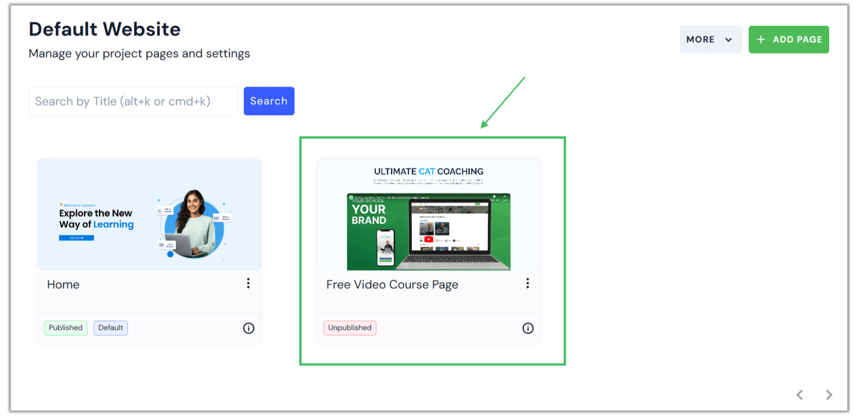 Adding a New Page to our Website