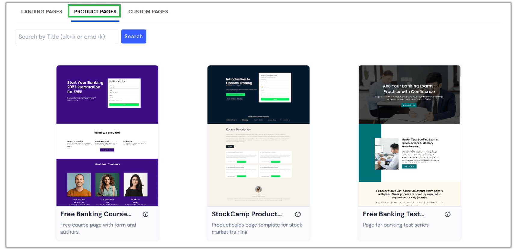 Website Page Template Overview