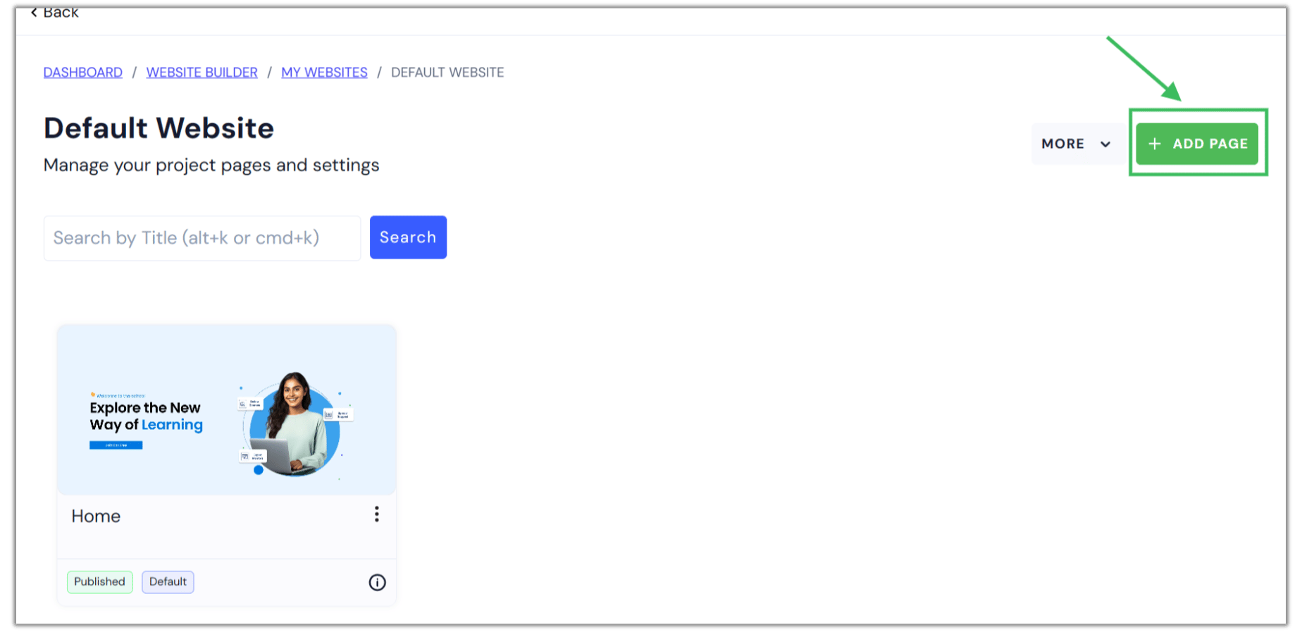 Website Page Template Overview