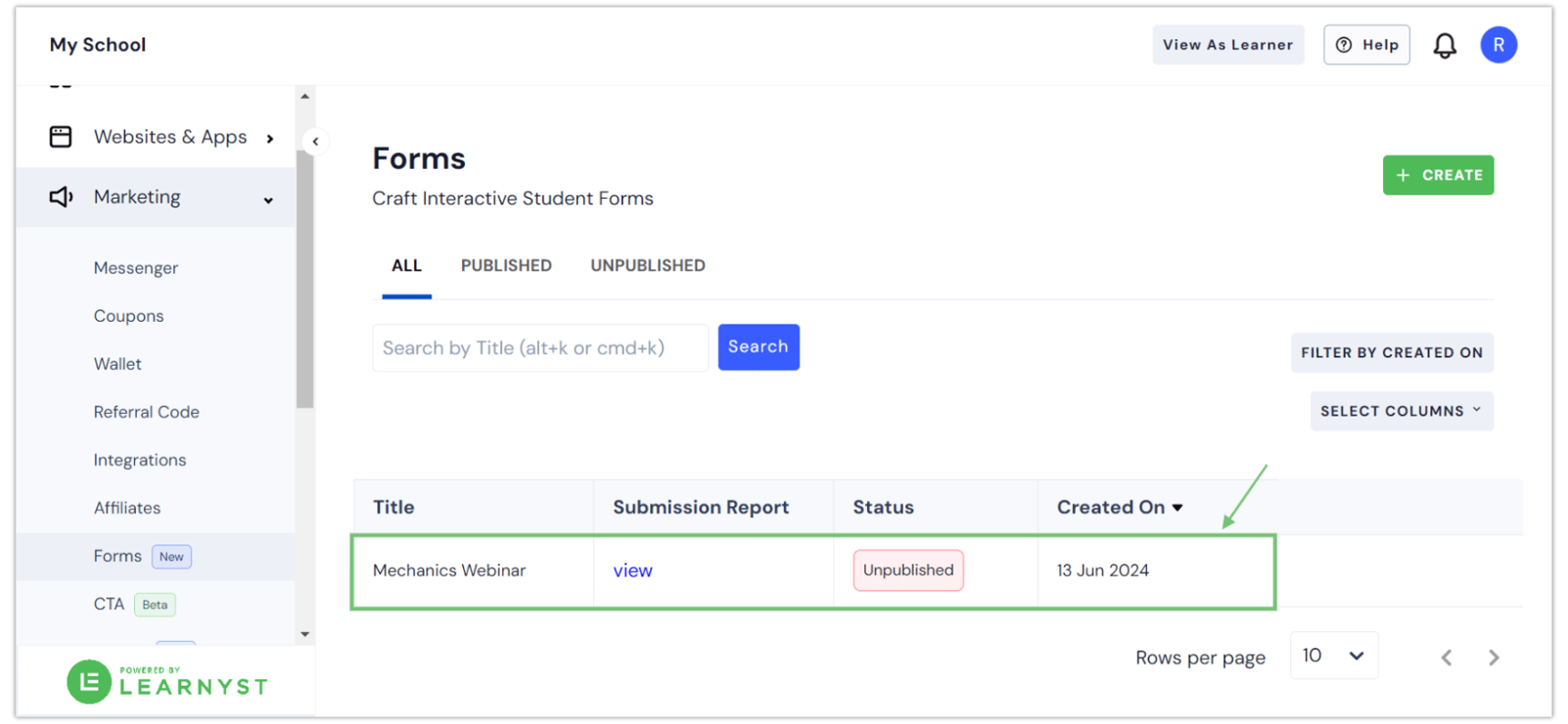 Preview and Edit form