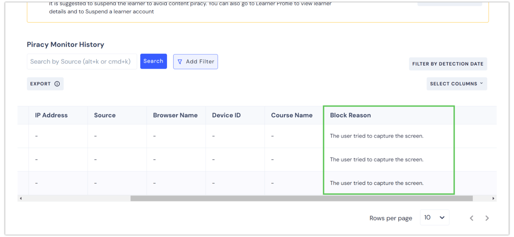Monitor Piracy for our school
