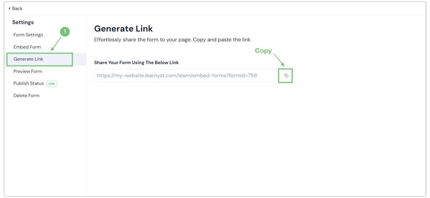 Share Forms with users and View Submissions