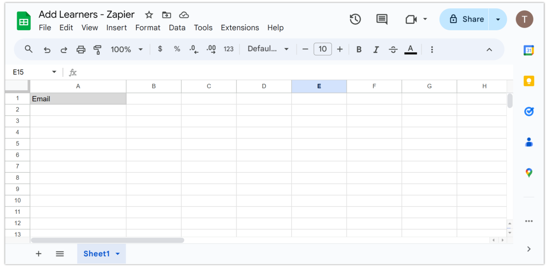Enroll Learners from spreadsheet to Learnyst easily using Zapier