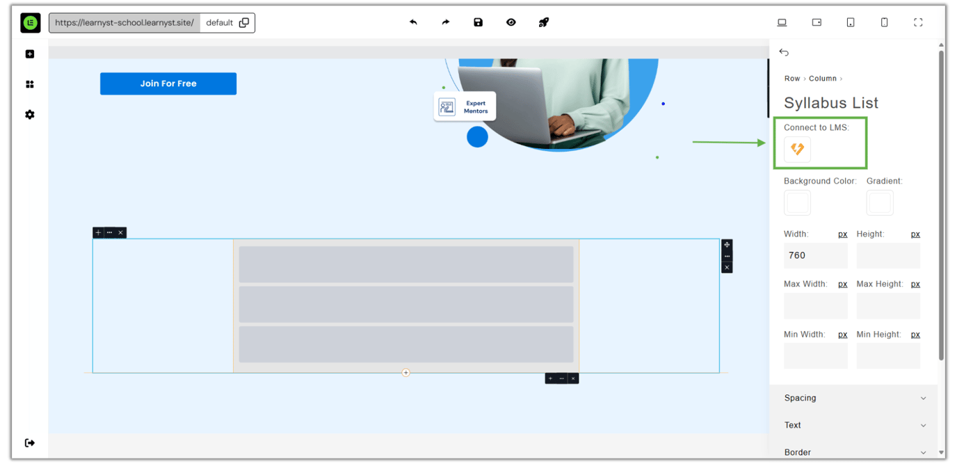 Adding A Syllabus List Widget