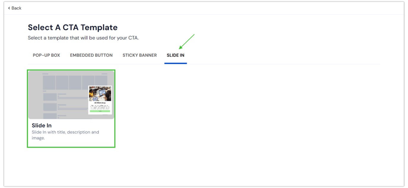 Creating a Slide In CTA