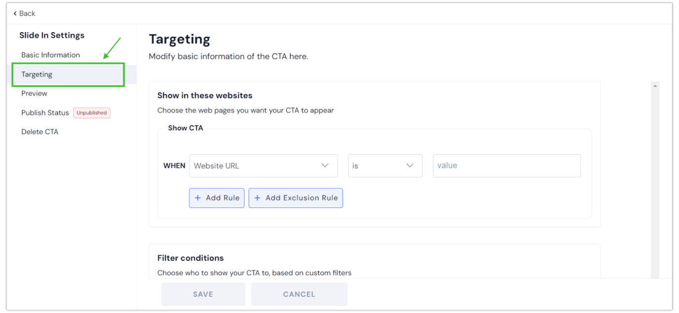 Creating a Slide In CTA