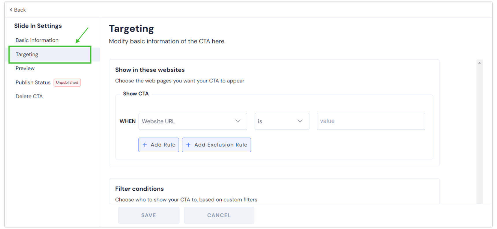 Creating a Slide In CTA