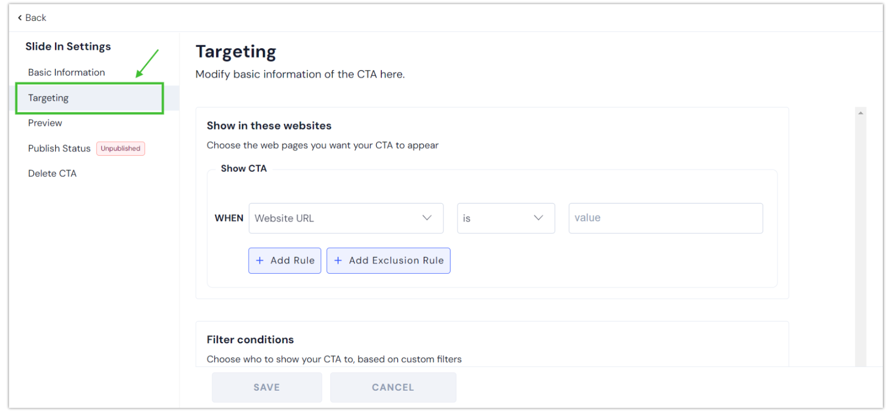 Creating a Slide In CTA